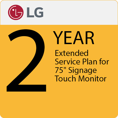 LG 2-Year Extended Service Plan for 75" Signage Touch