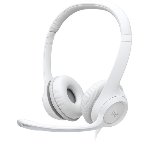 Logitech USB Headset H390 (Off-White) 981-001285 B&H Photo Video