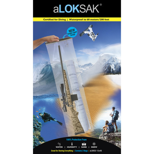 LOKSAK aLOKSAK Waterproof Bags - 12 x 48" LOK-ALOKD2-12X48 B&H