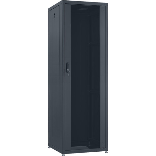 Lowell Manufacturing Rack-Designer-35U, 24"D, Glass LDR-3524 B&H