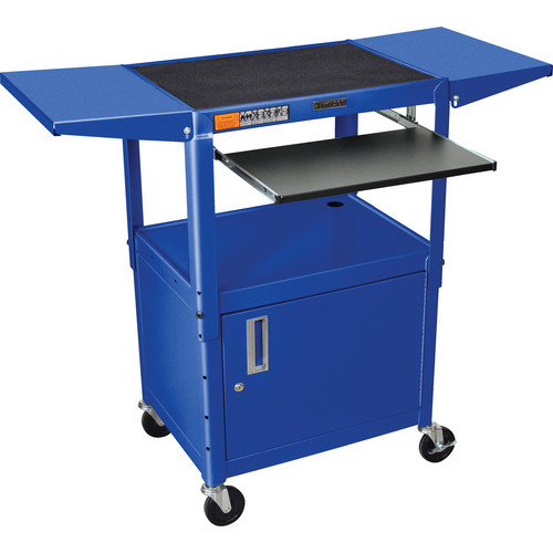 Luxor Adjustable Height Steel A/V Cart AVJ42KBCDL-RB B&H Photo