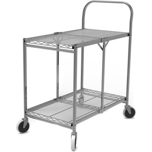 Luxor Two-Shelf Collapsible Wire Utility Cart WSCC-2 B&H Photo