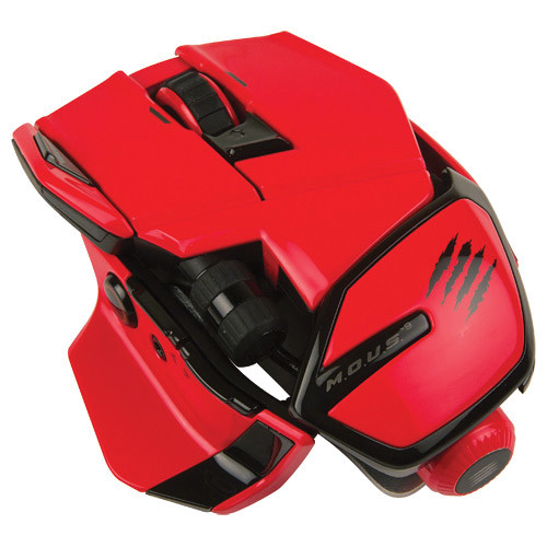 Mad Catz M O U S 9 Gaming Mouse Red MCB437150013 04 1 B H