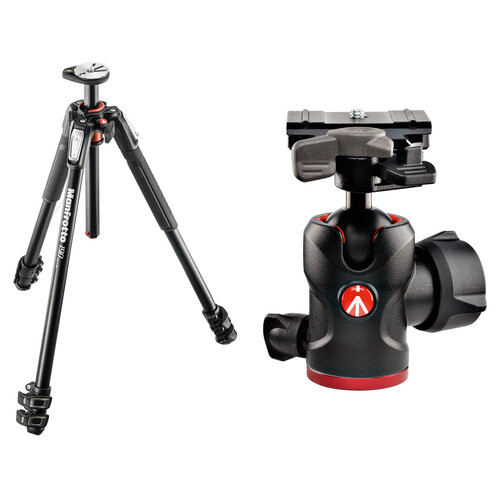 Manfrotto MT190XPRO3 Aluminum Tripod Kit with 494 Center Ball