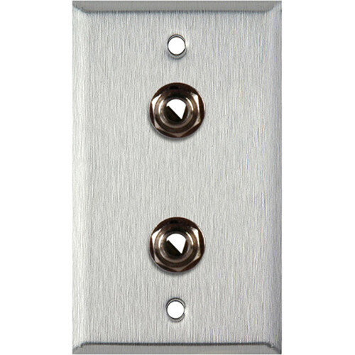 My Custom Shop Dual 1/4" Single-Gang Wall Plate WPBA-1110 B&H