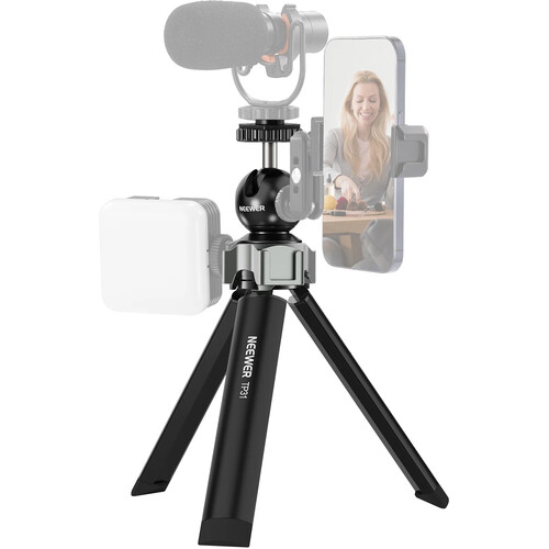 Neewer TP31 Metal Mini Tripod with Cold Shoe Ball Head 66603040