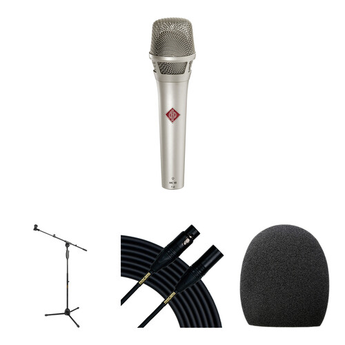 Neumann KMS 105 Live Vocal Mic Kit with Stand, Cable