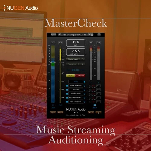 NuGen Audio MasterCheck Pro - Loudness Metering Plug-In 11-33224
