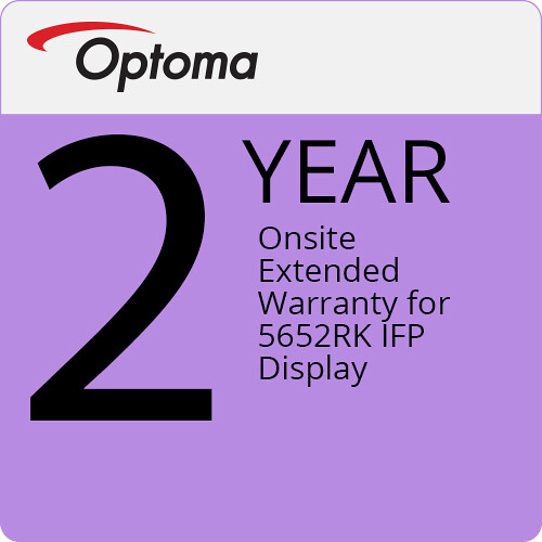 Optoma Technology 2-Year Onsite Extended BW-WIFP5Y65-SITE B&H