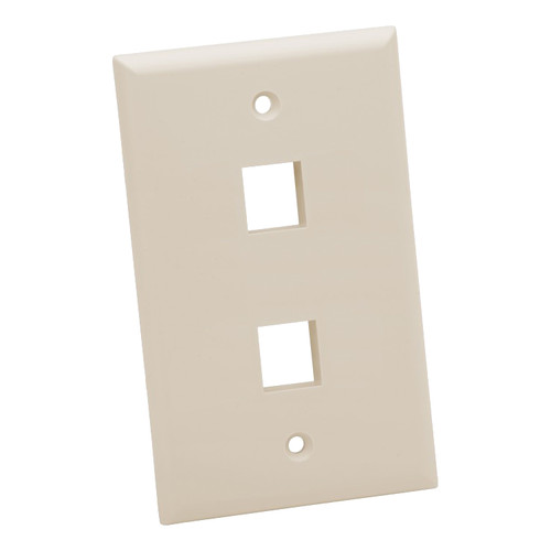 Platinum Tools Standard Single Gang Wall Plate with Dual