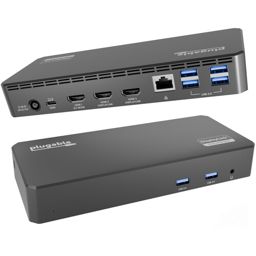 Plugable 12-in-1 USB Type-C Docking Station UD-3900PDZ B&H Photo