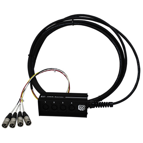Pro Co Sound StageMASTER 4-Channel XLR Stage SMAST0400FBM-100