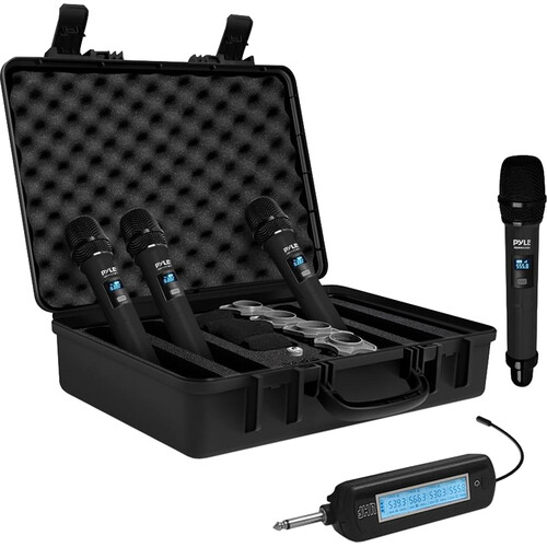 Pyle Pro Universal UHF 4-Channel Wireless Handheld PDWM224BK B&H