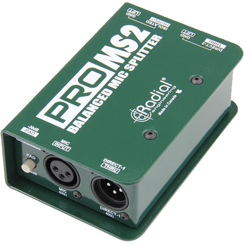 Radial Engineering ProMS2 Passive Microphone Splitter R800 1122
