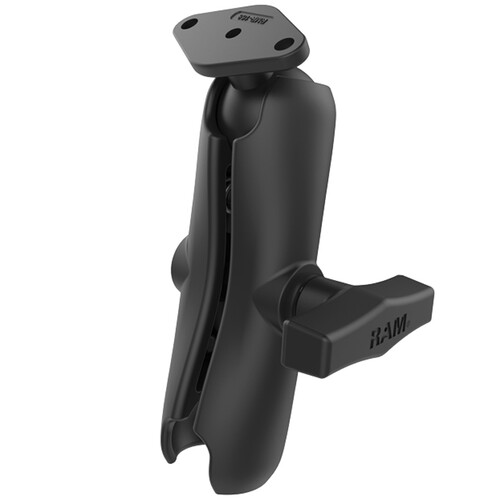 RAM Mounts Double Socket Arm with Diamond Ball Plate