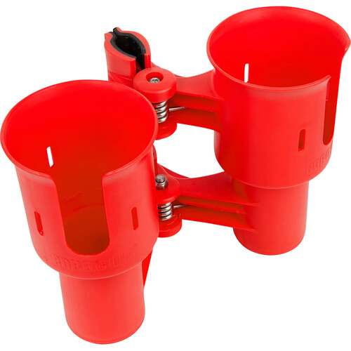 RoboCup Clamp-On Dual-Cup & Drink Holder (Red) 07-108-R B&H