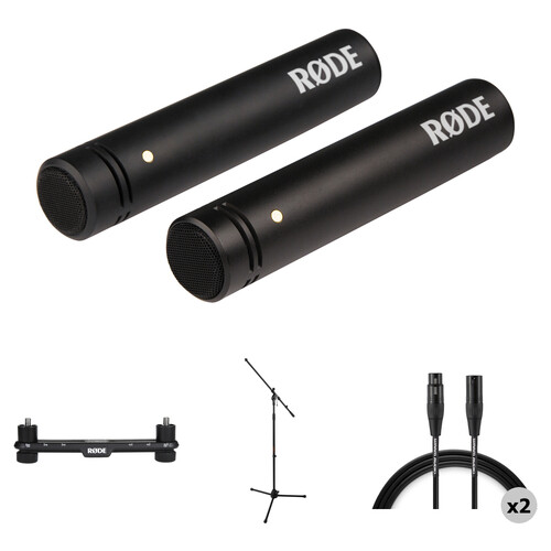RODE M5 Matched Pair Condenser Studio Recording Bundle B&H