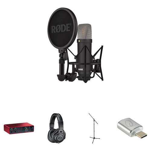 RODE NT1 Signature Series Microphone Recording Kit with Scarlett