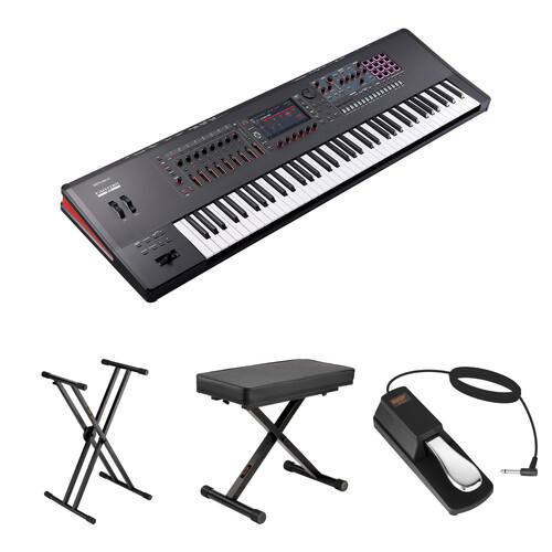 Roland Fantom 7 EX 76-Key Music Workstation Keyboard Kit with