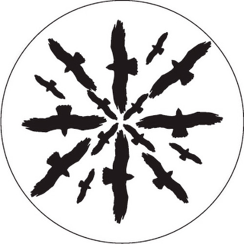 Rosco Circling Birds Silhouette 2 B/W Rotating Glass
