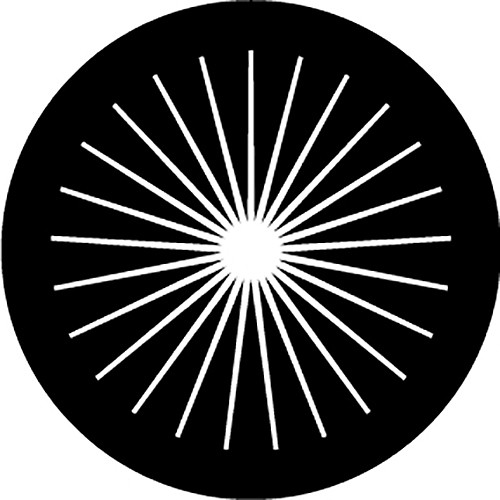 Rosco Radial 2 B/W Rotating Glass Gobo (Custom Size)