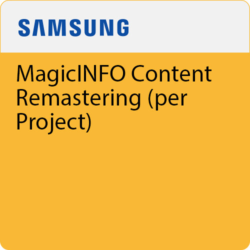 Samsung MagicINFO Content Remastering (per Project) PR-SCRF B&H