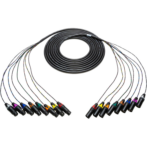 Sescom 8-Channel XLR Male to XLR Female Audio Snake 8XLM-8XLF-25