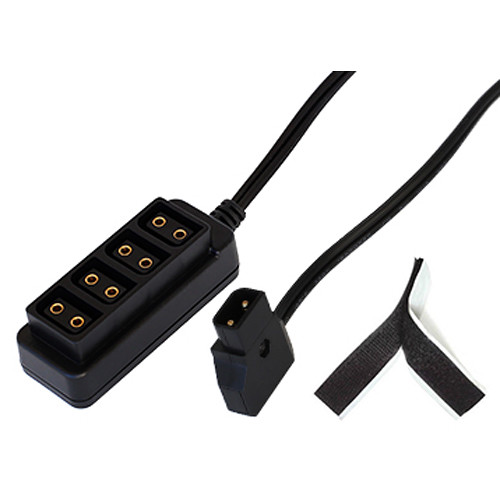 ShieldRock 1x4 D-Tap Splitter with Hook-and-Loop SRPWR-4TAP-V