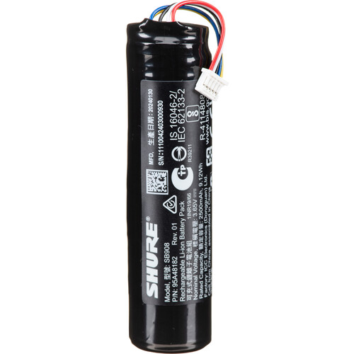 Shure SB908 Battery for neXt 2 MXW2X Handheld SB908 B&H Photo