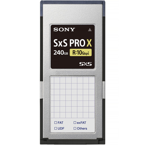 Sony 240GB SxS PRO X Memory Card SBP240G B&H Photo Video