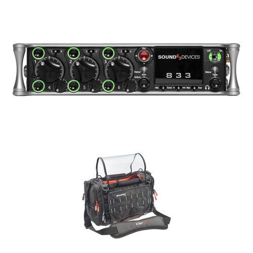 Sound Devices 833 8-Channel / 12-Track Field Recorder and Small
