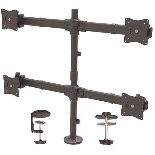 StarTech Desk Mount Steel Quad Monitor Arm for 13" to 27"