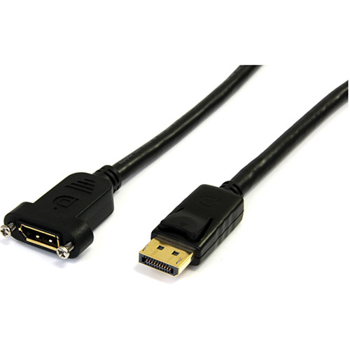 StarTech 20-Pin DisplayPort Extension Panel Mount DPPNLFM3PW B&H