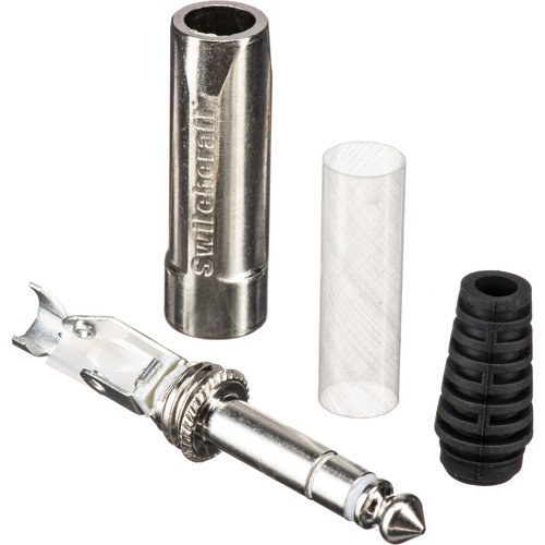 Switchcraft 297F 1/4" Nickel Stereo Plug Handle with Flex