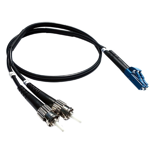 Tactical Fiber Systems ST Duo Male to LC Duo Male Patch 2STM2LCM