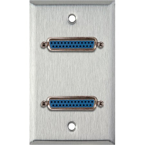 My Custom Shop Dual 25-Pin D-Sub Wall Plate WPL-1151 B&H Photo