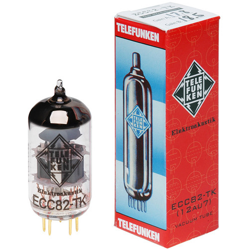 Telefunken ECC82-TK/12AU7 Black MATCHED PAIR OF ECC82-TK (12AU7)
