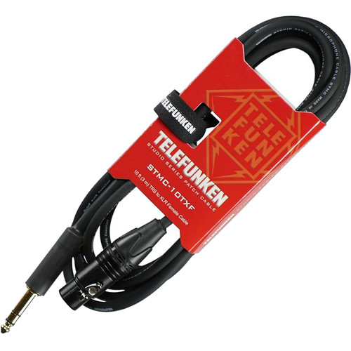Telefunken Studio Series 1/4" TRS Male to 3-Pin XLR STMC-10TXF
