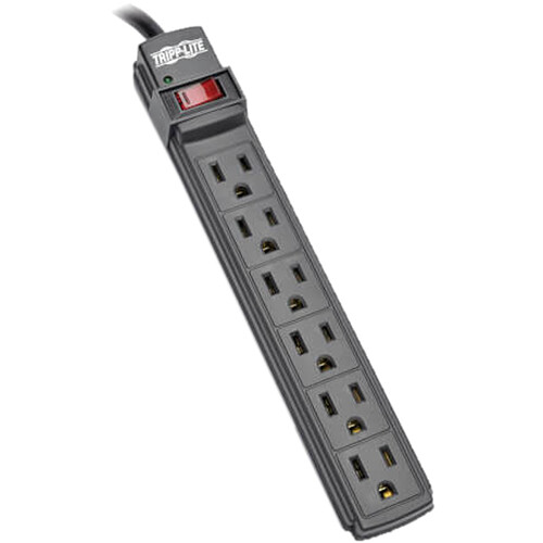 Tripp Lite Power It! 6-Outlet Power Strip (Black) PS66B B&H
