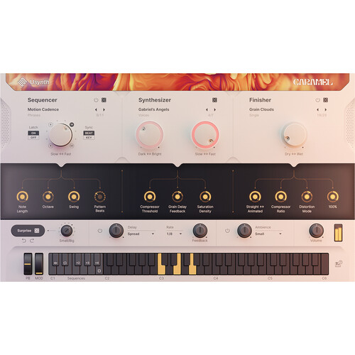 Ujam Usynth Caramel Synth Instrument Plug-In USYNTH-CARAMEL B&H