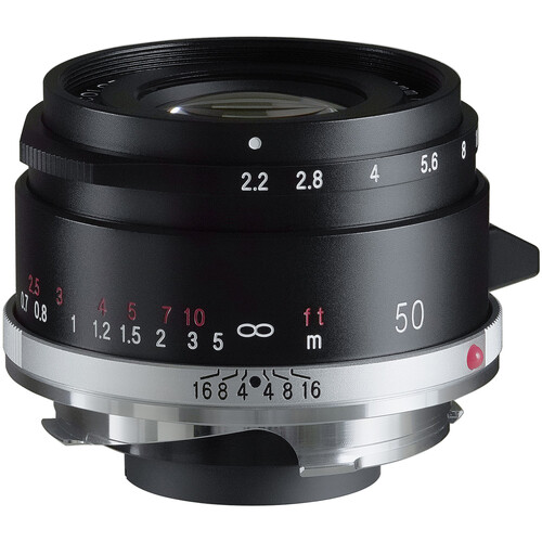 Voigtlander 50mm f/2.2 Color-Skopar VM Lens BA384A B&H Photo