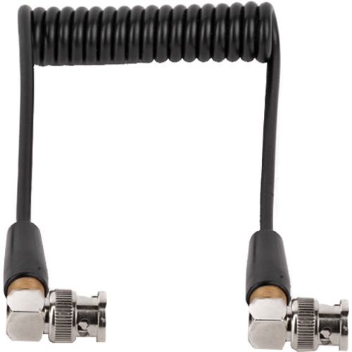 Wooden Camera Coiled BNC to BNC Cable with Right-Angle 206300