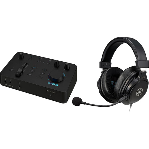 Yamaha ZG01 Gaming Mixer and Headset Pack ZG01-PACKBL B&H Photo
