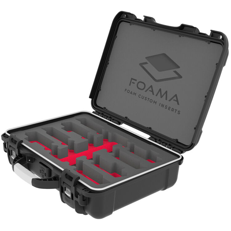 Foama N910 Case for 4 Sennheiser G4 Lav Lenses 055BK0910RD B&H