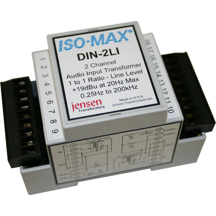 Jensen Transformers Iso-Max DIN-2LI - 2-Channel DIN-2LI B&H