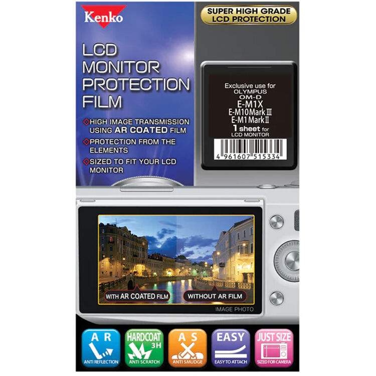 Kenko LCD Monitor Protection Film for the Olympus LCD-O-EM1X B&H