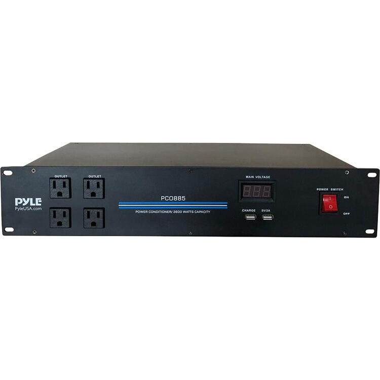 Pyle Pro 20-Outlet 3600W 2 RU Rackmount Power Conditioner PCO885
