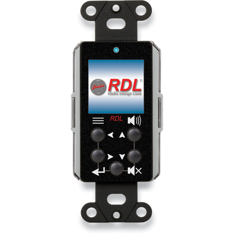 RDL Network Remote Control with Screen - Dante (Black) DB-NMC1
