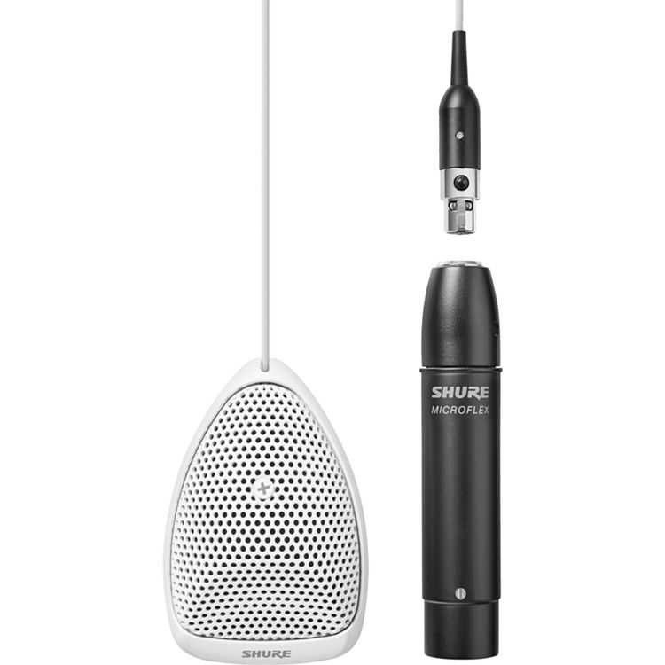 Shure MX391 Microflex Cardioid Boundary Microphone MX391W-A/C