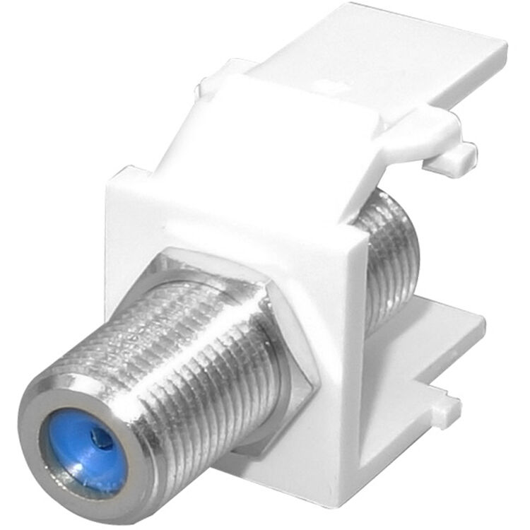 Simply45 S45-3209W F-Connector (3 Ghz) Keystone Snap-In